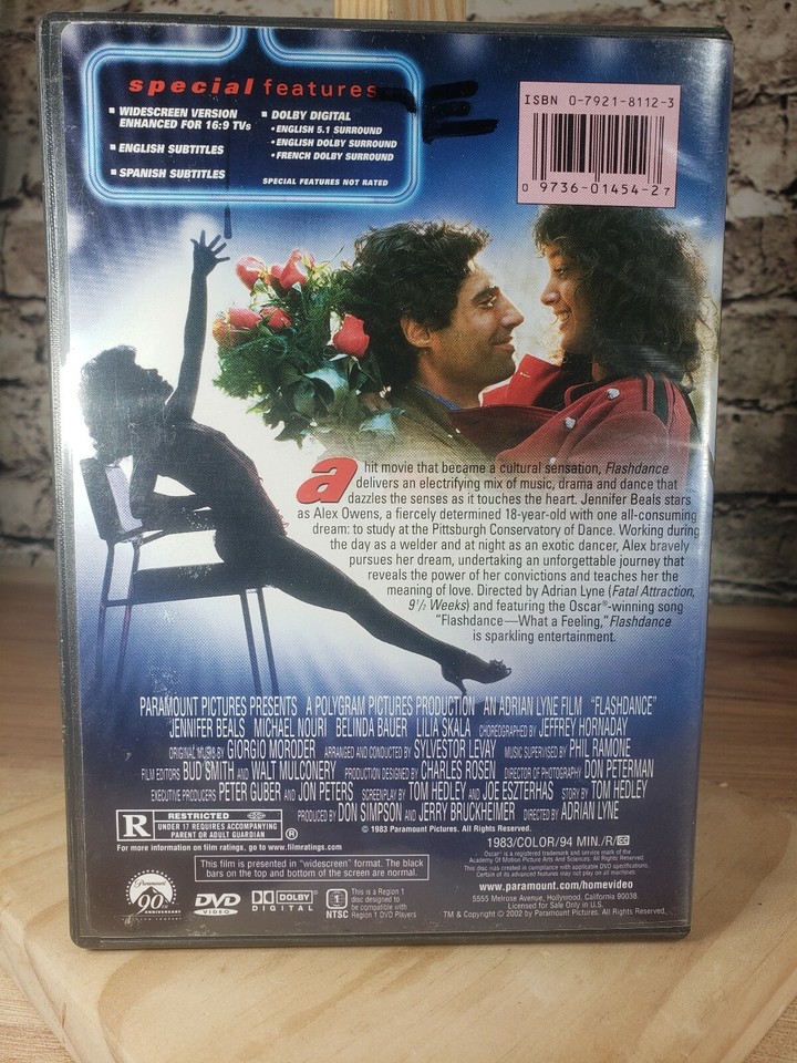 Flashdance (DVD, 2002) Jennifer Beals Widescreen 97360145427 | eBay