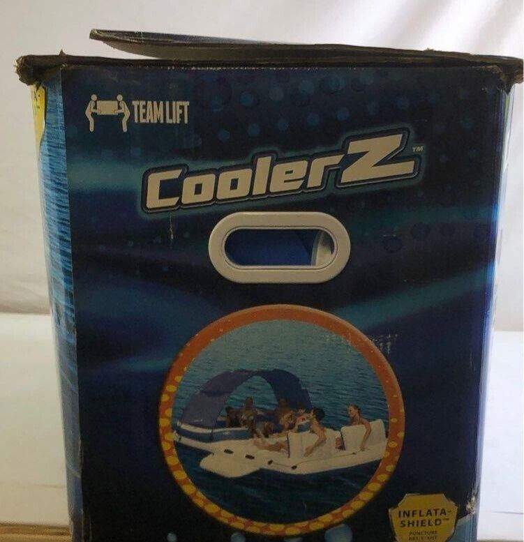 Bestway CoolerZ Tropical Breeze 6-Person Floating Island Lounge Raft ...