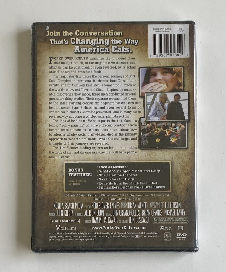 Forks Over Knives (DVD, 2011) 829567076026| eBay