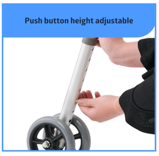 Medline Upright Aluminum Folding Walker – Injury, Balance, Posture ...