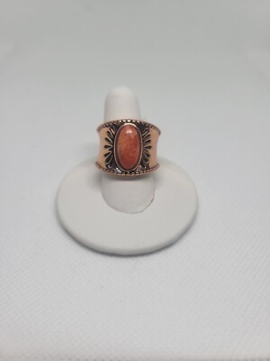 Barse Stone Copper Cigar Band Ring US (8.75) | eBay
