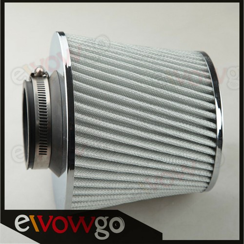 Universal 2.5" inch 63mm Short Ram Cold Air Intake Racing Cone Mesh ...