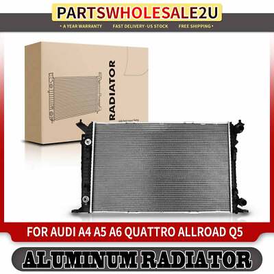Radiator for Audi A4 Q5 allroad Quattro A5 A6 with Trans Oil Cooler 1 ...