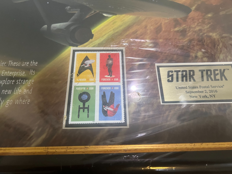 Star Trek Framed USPS Forever Postal Stamps 2016 Brand New | eBay