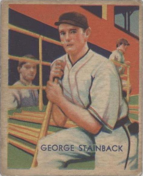1934-36 National Chicle Diamond Stars - R327 Tuck Stainback #52 (RC ...