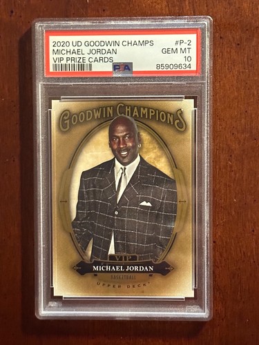 2020 UD Goodwin Champs Michael Jordan VIP Prize Cards #P-2 PSA 10 ...