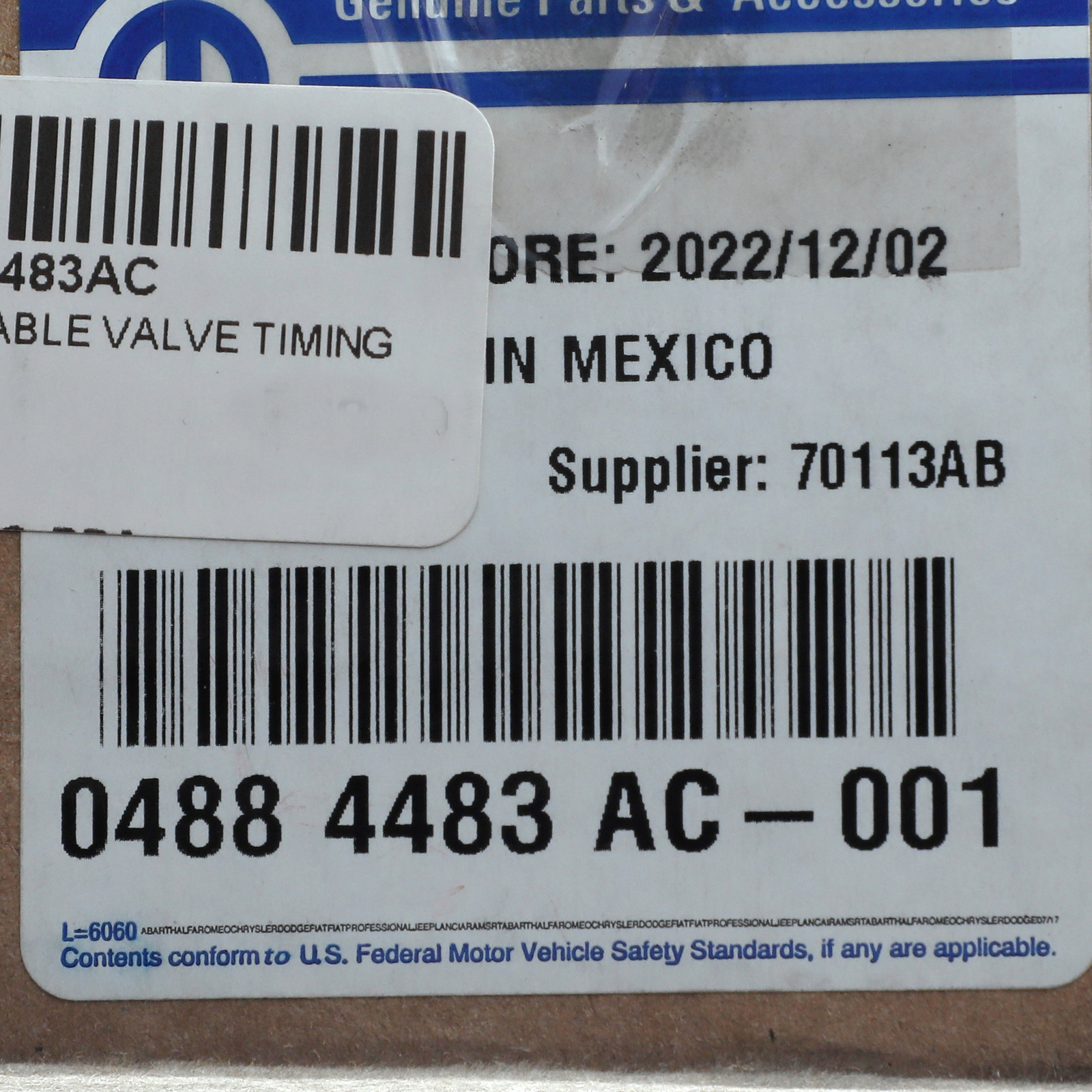 Engine Variable Valve Timing (VVT) Solenoid-Solenoid Mopar 4884483AC ...