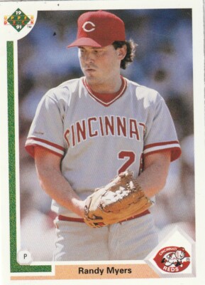 FREE SHIPPING-MINT-1991 Upper Deck Randy Myers #371-PLUS REDS BONUS ...