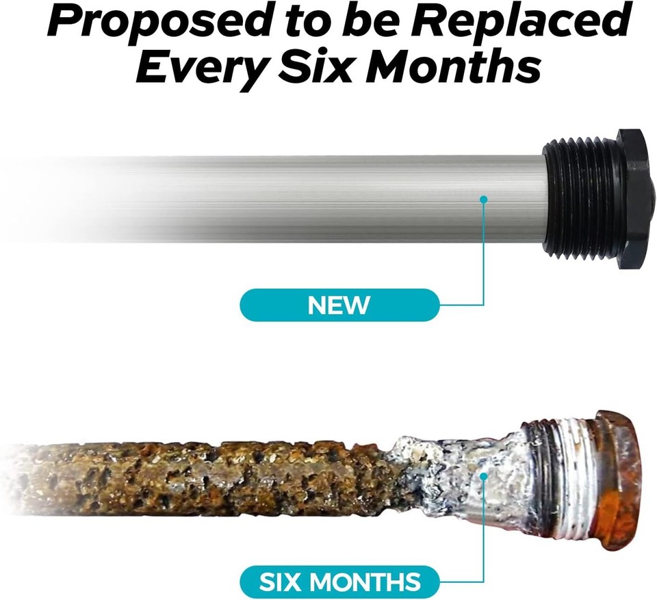 FOGATTI 9.25'' Length Magnesium Anode Rod RV Water Heater 3/4'' NPT For ...