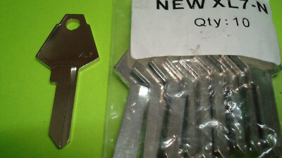 🔑10 PACK OF XL7 NICKEL PLATED MAIL BOX KEY BLANKS XL7 ILCO 1180S (10 ...