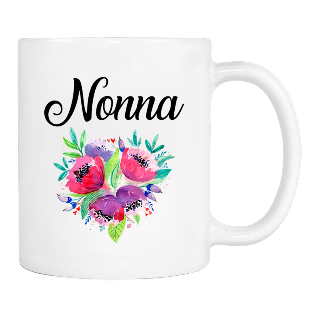 Nonna Flowers - Mug - Nonna Gift - Nonna Mug - Gifts For Nonna | eBay