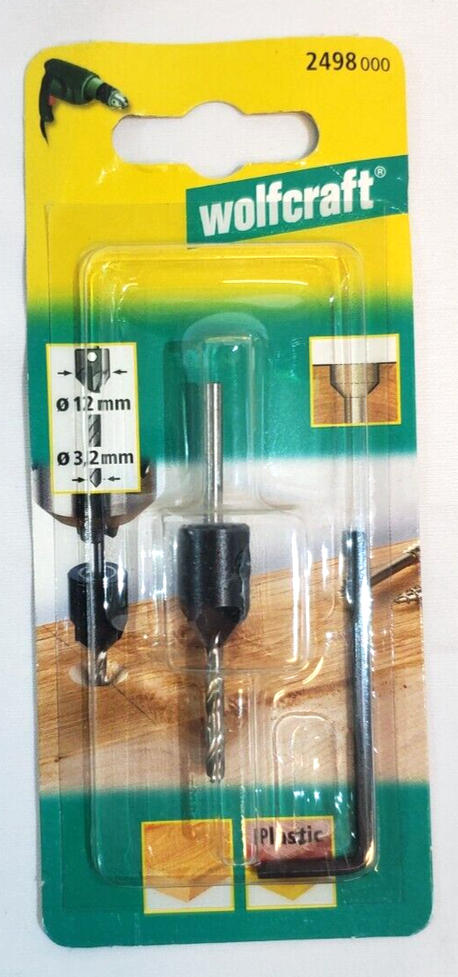 Wolfcraft Vorbohrer mit Senker 2498000 Ø 3,2 - 12 mm Metallbohrer | eBay.de