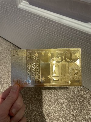 Gold Plated 50 Euro Note | eBay UK