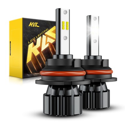 KAC 9007 2400W 360000LM LED Headlight High Low Beam Light Bulbs 6000K ...