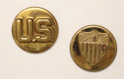U.S. Army Enlisted Collar Pin set 7740: U.S. & Adjutant General, set ...