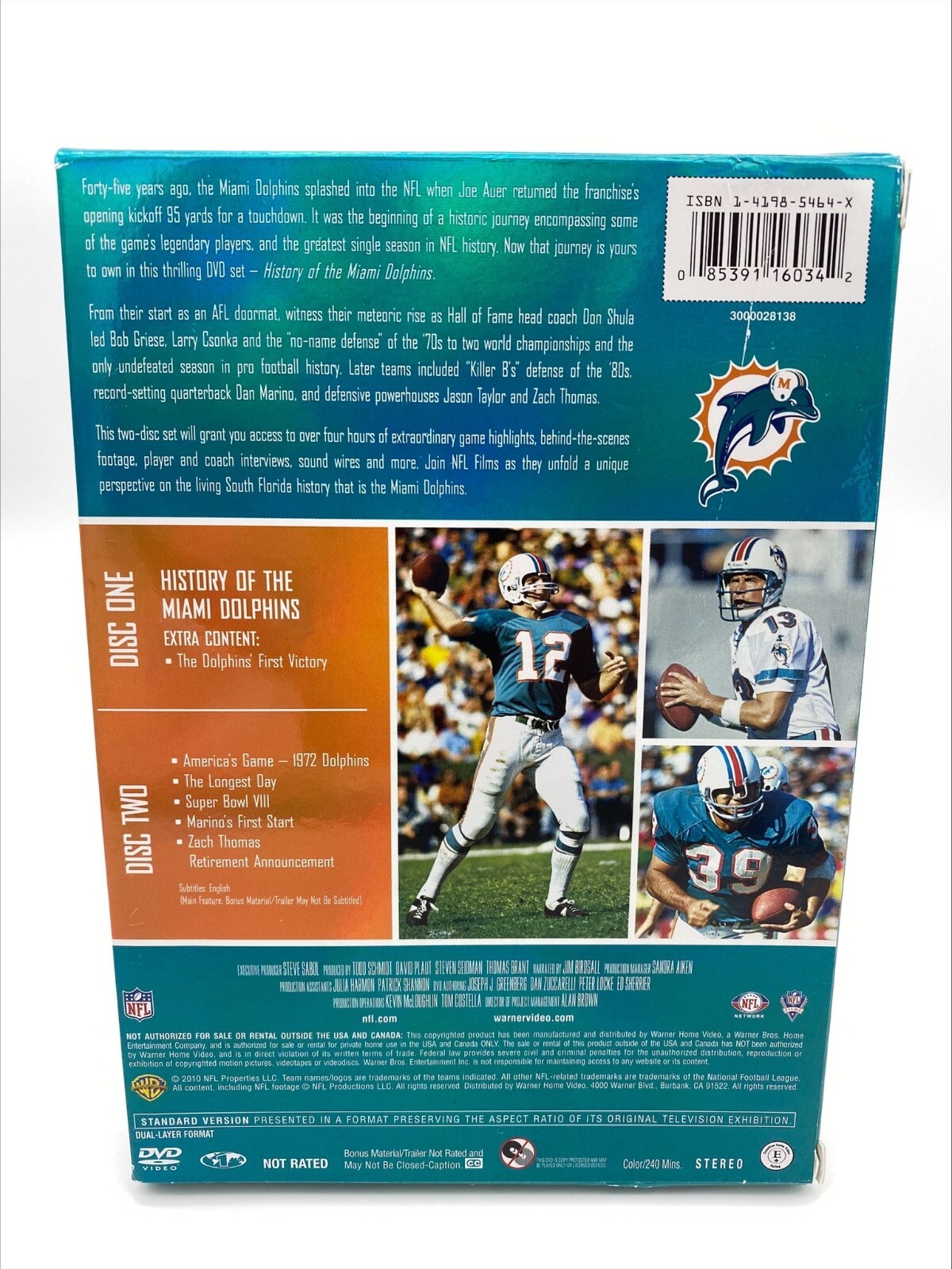 NFL History of the Miami Dolphins (DVD) 85391160342| eBay