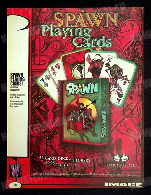 Spawn Playing Cards CCG Image Comics 1997 Print Magazine Ad Poster ...