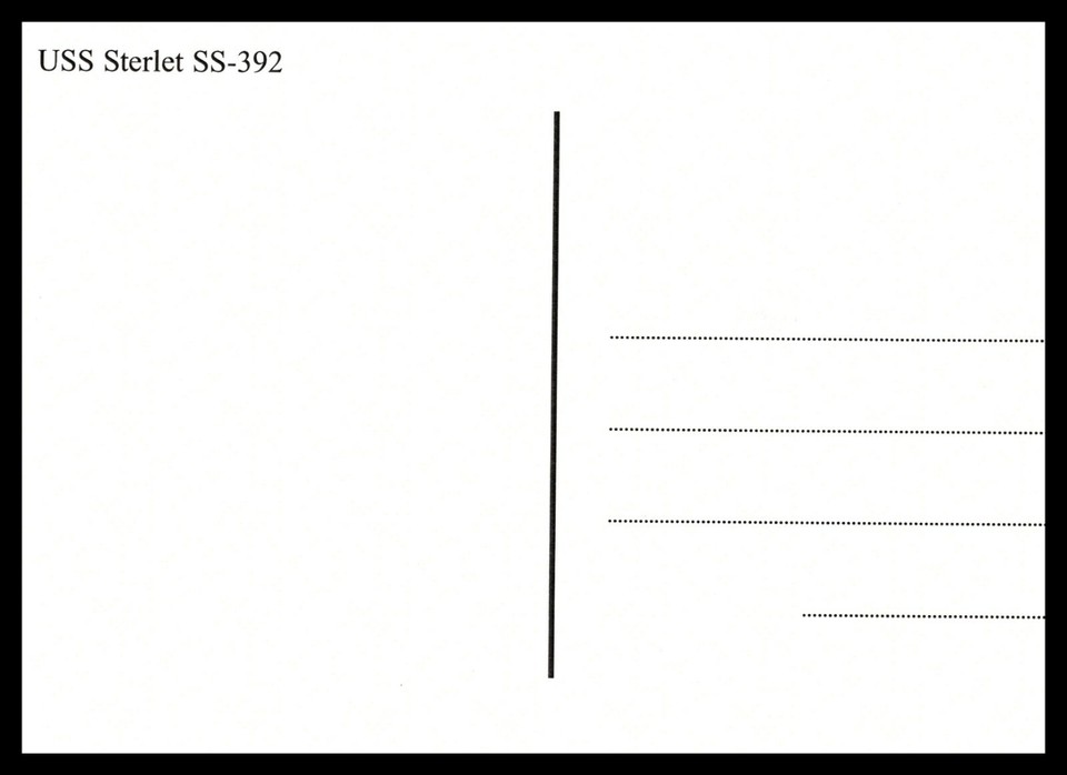 Postcard USS Sterlet SS-392 | eBay