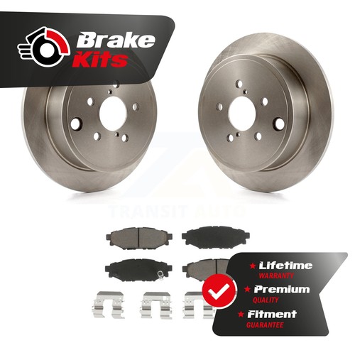 Rear Disc Brake Rotors And Ceramic Pads Kit For 2010-2014 Subaru ...
