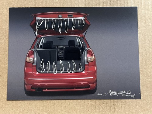 Postcard Toyota Matrix XRS Car Automobile French Advertising Hatchback ...