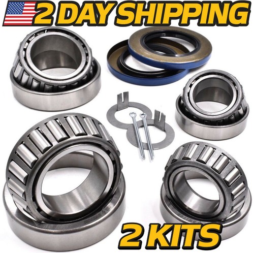 (2 Kits) 5200-6k lb Trailer Wheel Bearing Kit 25580/25520 & 15123/15245 ...