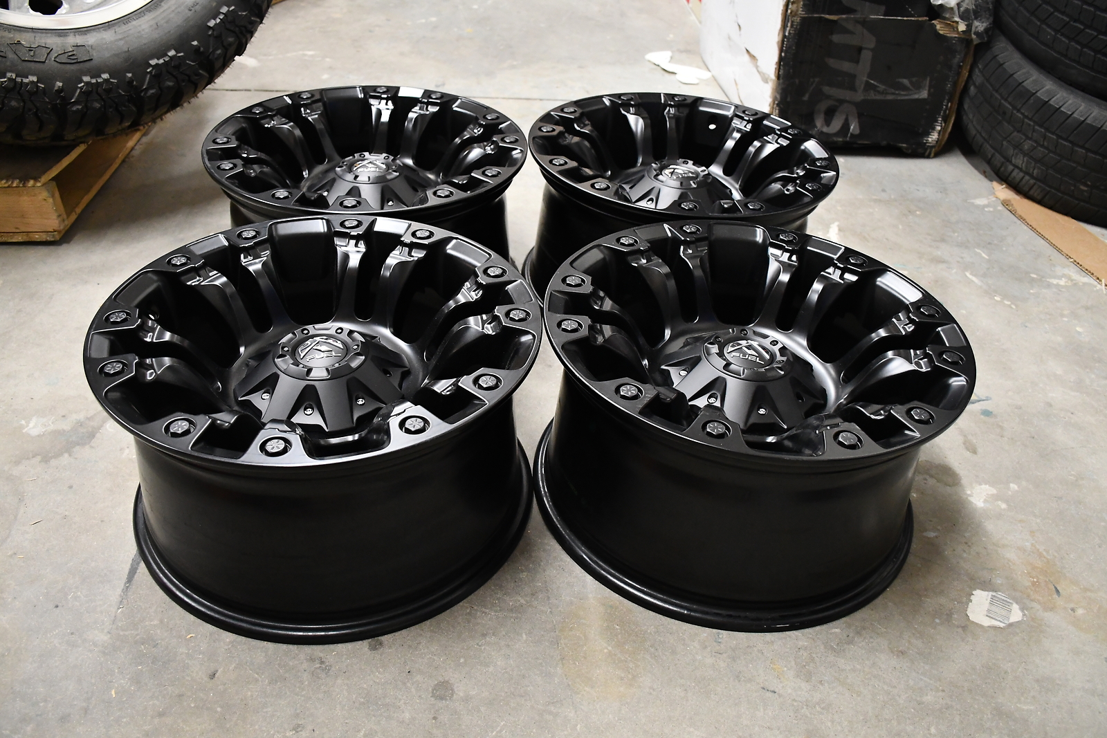 Set 4 18x9 Fuel Vapor Matte Black Wheels 6x135 6x5.5 -13mm Rims | eBay