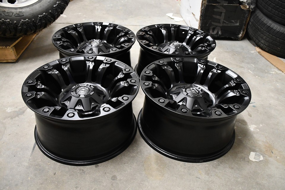 Set 4 18x9 Fuel Vapor Matte Black Wheels 6x135 6x5.5 -13mm Rims | eBay