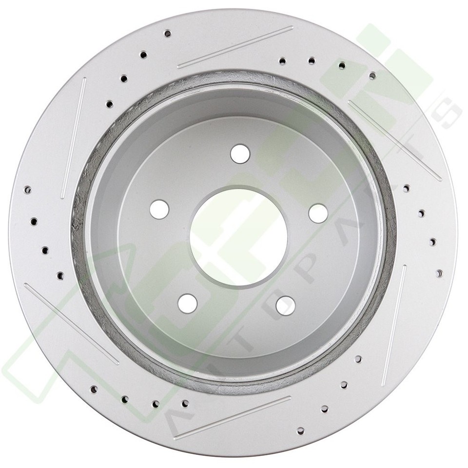 For Gmc Jimmy 1997 - 2005Rear Brake Drilled & Slotted Rotors And ...