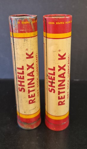 Vintage SHELL Retinax K DRY STICK LUBRICANT TUBES Lot of 2 | eBay