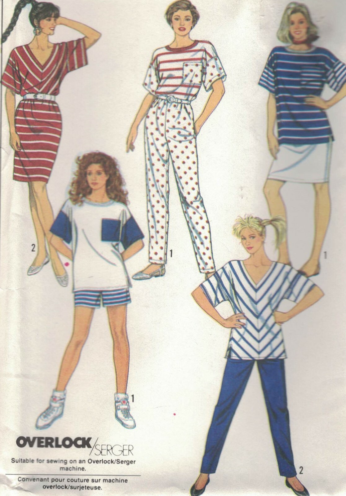 9024 SIMPLICITY Misses' Knit Pants Shorts Skirt & Tops Easy OOP PATTERN ...