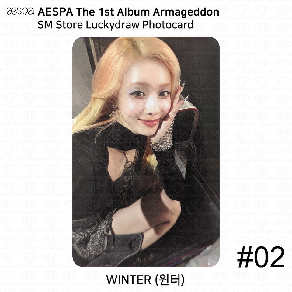 Aespa The 1st Album Armageddon Offline POP UP SM Store Luckydraw Photocard KPOP | eBay