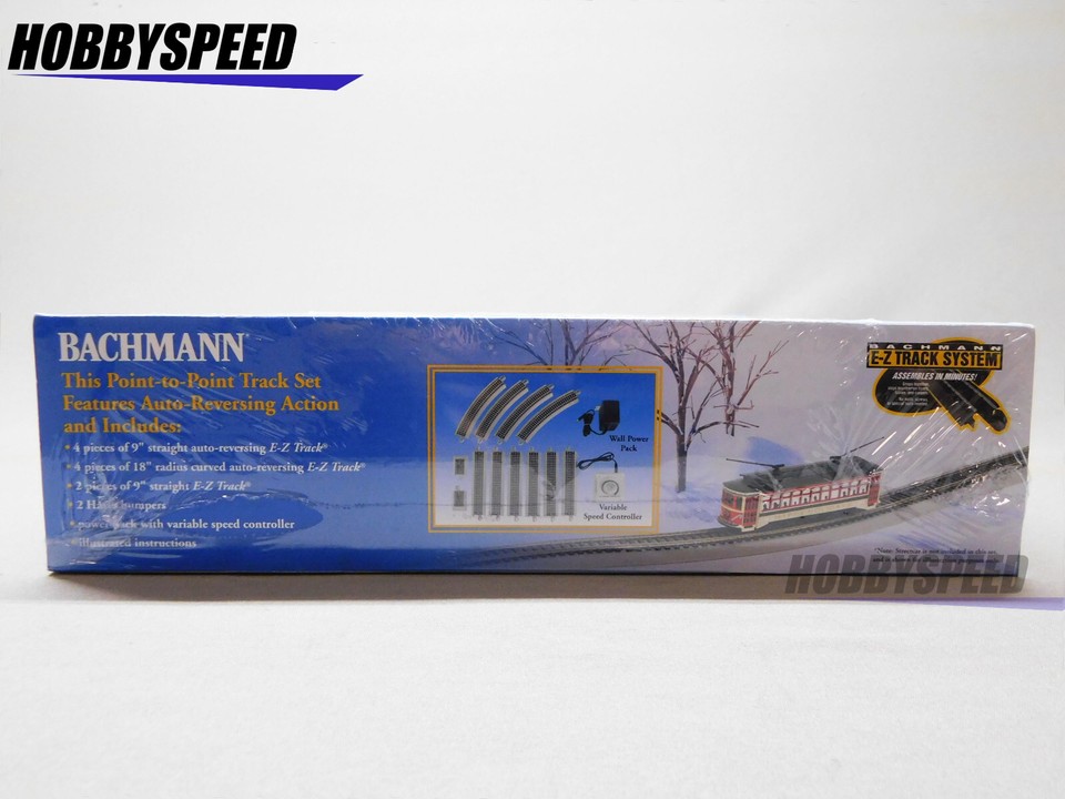 BACHMANN HO SCALE POINT TO POINT REVERSING TRACK SET trolley return ...
