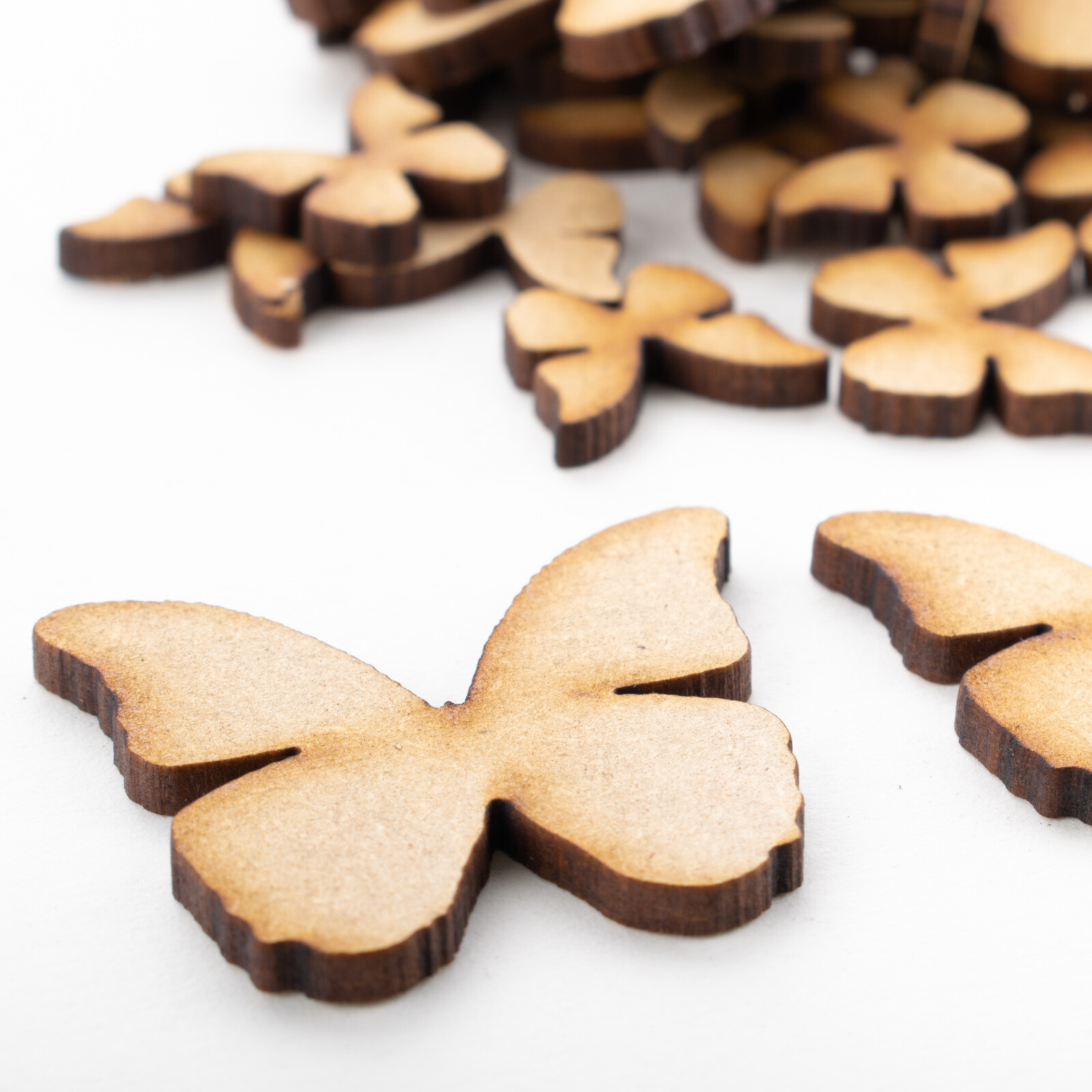 Wooden MDF Shapes Butterfly Scrapbook Embellishments Card Decoration ...