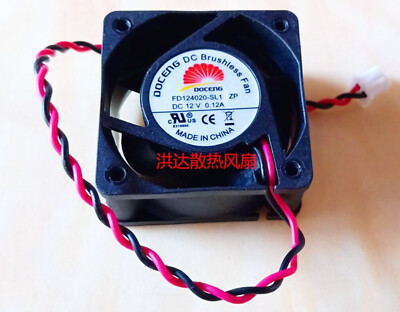 FD124020-SL1 DC12V 0.12A chassis cooling fan 40*40*20mm 2pin | eBay