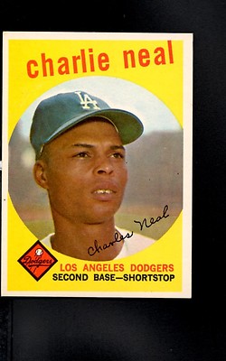 1959 Topps # 427 Charlie Neal Ex-Mt | eBay