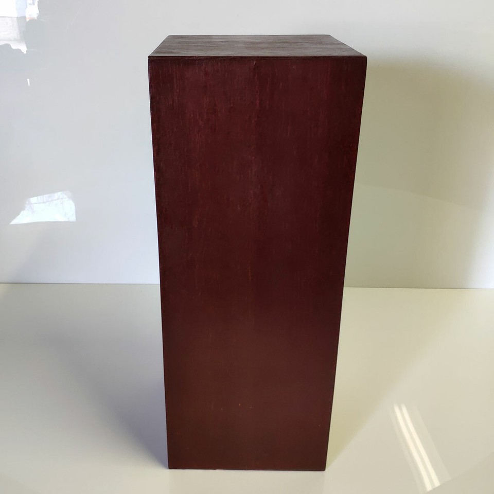 30" CHERRY WOOD COLOR Display Pedestal Stand Riser Column Pillar ...