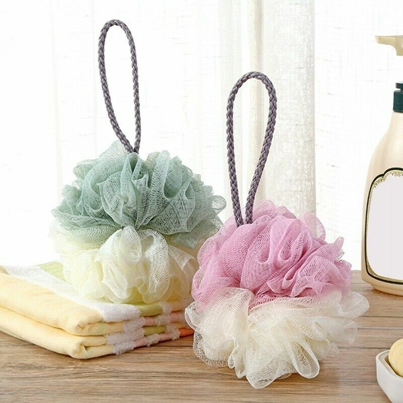 Bath Ball Scrunchie Bath Shower Body Puff Exfoliating Body Puff Two ...