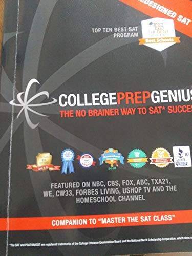 College Prep Genius The No Brainer Way to SAT Success - Paperback ...
