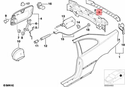 Genuine BMW M3 E46 316Ci 318Ci 320Cd 320Ci Outer Panel Tail Trim ...
