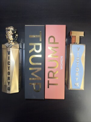 2024 DONALD TRUMP VICTORY 45 COLOGNE + TRUMP VICTORY 45 WOMEN NIB MAGA ...