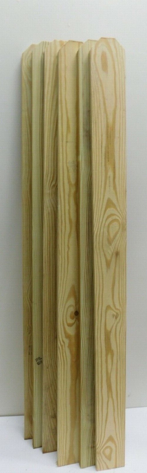 1" x 4" x 4' Dog Ear Treated Southern Pine Pickets for Wood Fence - 6 ...