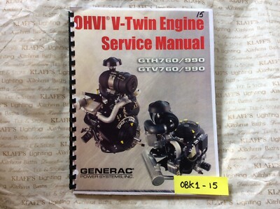 DIXIE CHOPPER Generac GTH760/990 GTV760/990 Engine Service Manual ...