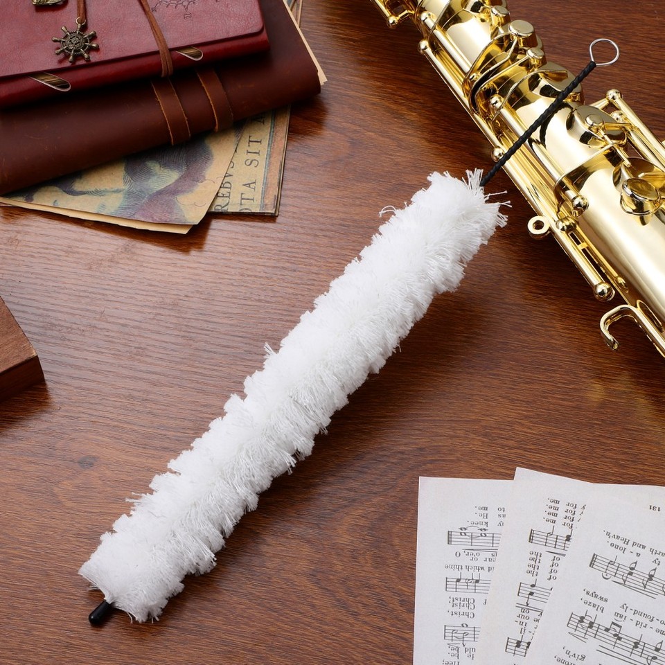 Flute Cleaner Cleaning Brush Flutes Instruments Cotton Head Cloth for ...