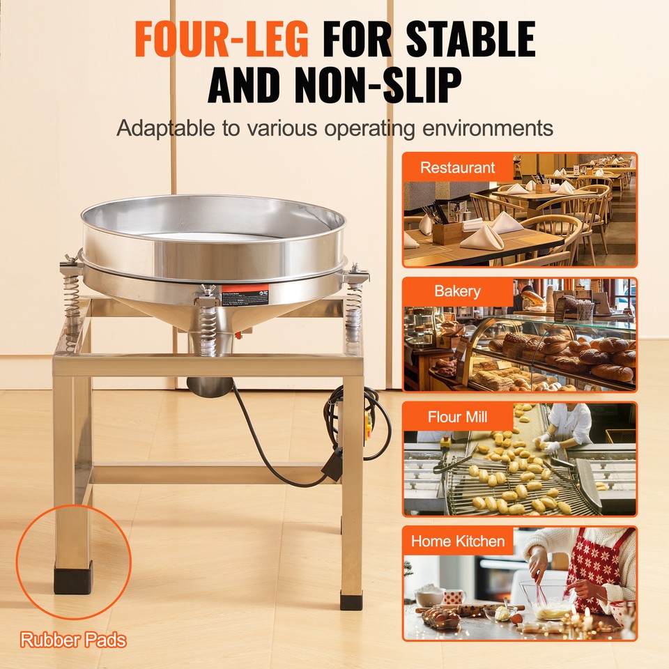 Electric Vibrating Sieve Machine with 40+100 Mesh Automatic Sifter ...