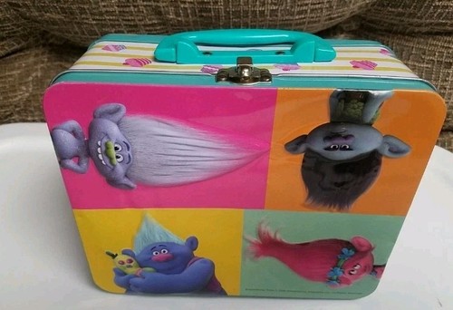 2016 - Dreamworks Trolls Empty Metal Tin Lunch Box - Puzzle Tin | eBay
