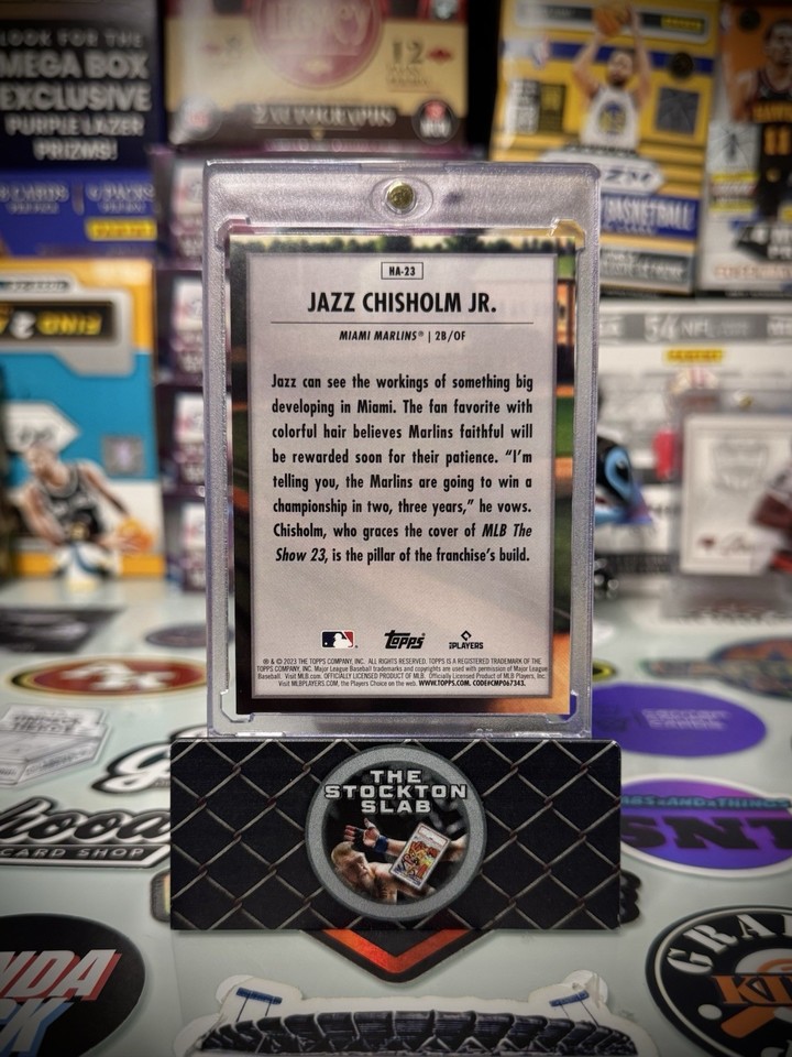 2023 Topps Home Field Advantage #HA23 Jazz Chisholm SP MARLINS | eBay UK