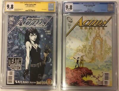 2x CGC 9.8 ACTION COMICS 894 Cvr A SIGNED FINCH & 1:10 Russel VARIANT ...