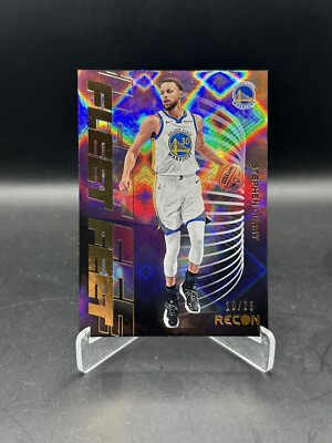 2023-24 Recon Fleet Feet Stephen Curry /25 Effects Parallel #10 Insert ...