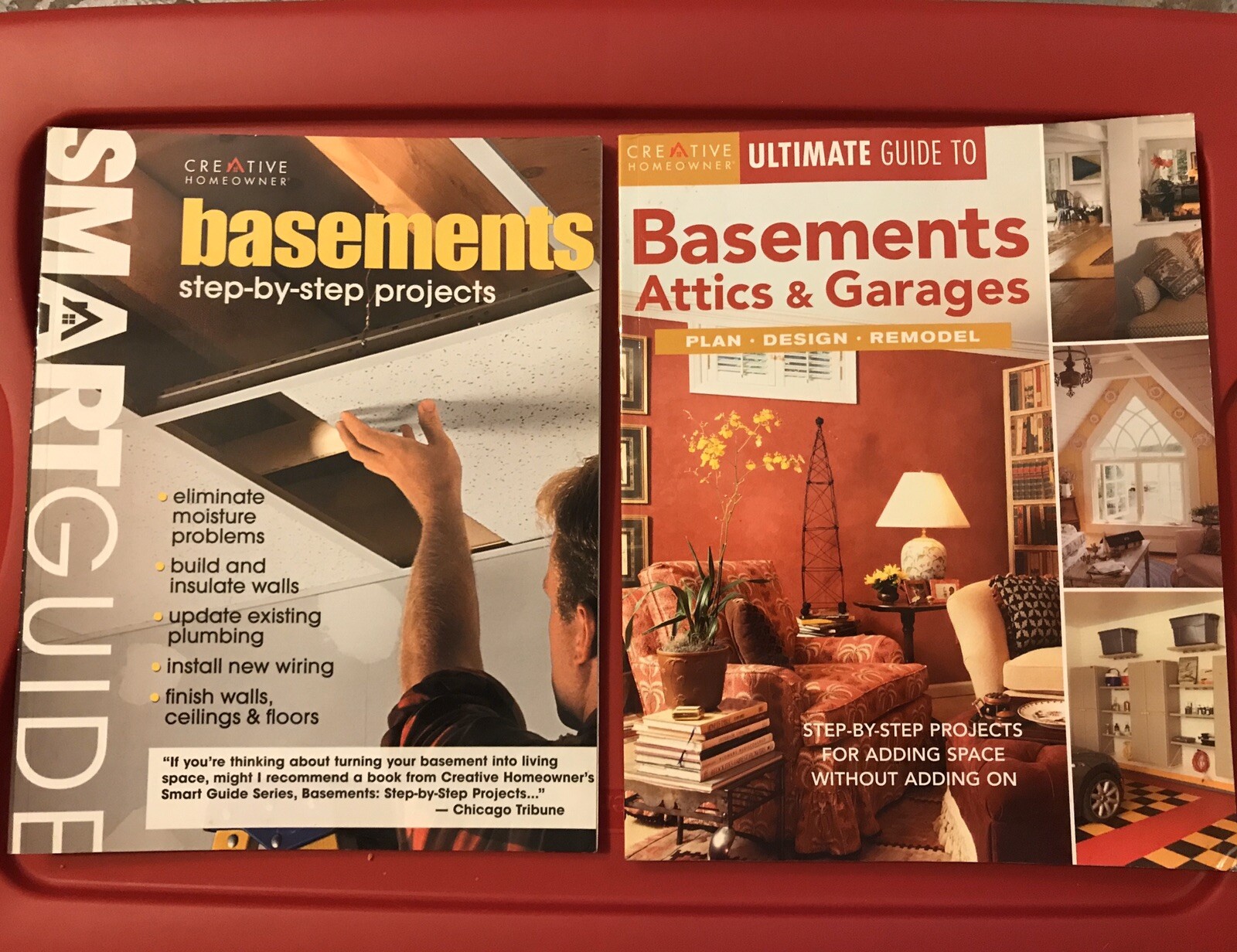 2 BOOKS Ultimate Guide to Basements, Attics & Garages & Basement ...