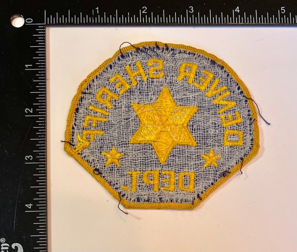 VINTAGE OBSOLETE Denver Colorado CO Sheriff Department Patch | eBay